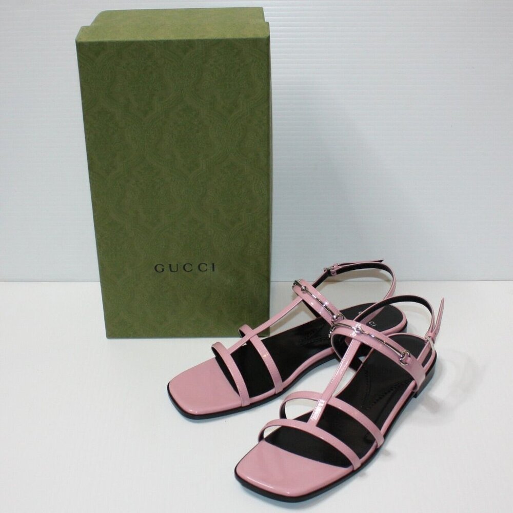 Gucci Divine Cage Horsebit Sandal In Dolly Pink Size … - Gem
